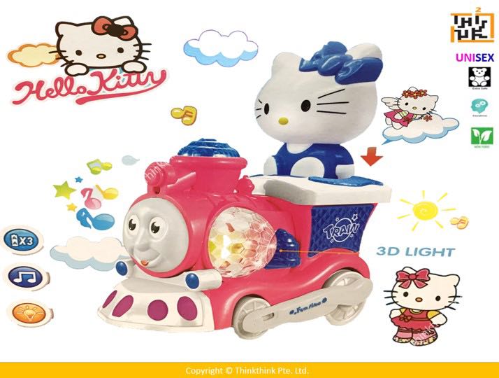 Hello Kitty And Thomas Rain With Colourful 3d Light And Music Hobbies And Toys Toys And Games On
