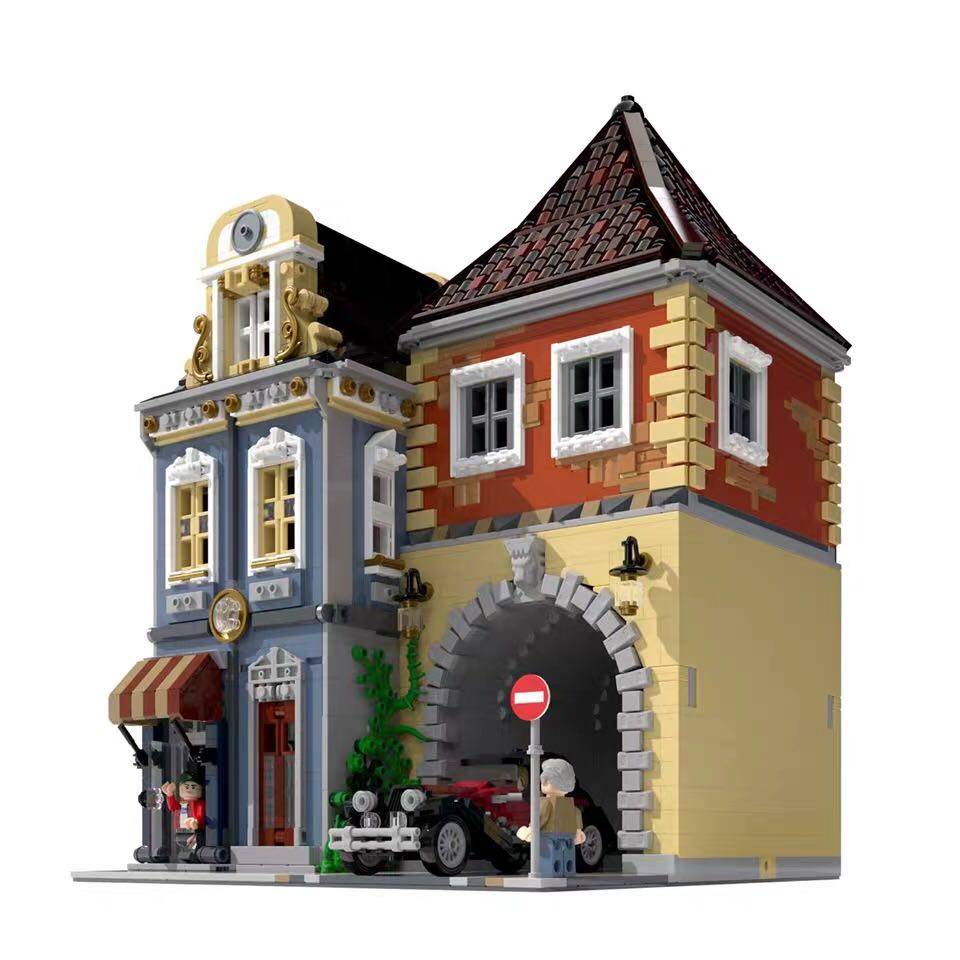 Lego MOC Down Town PDF instructions樂高積木 街景搭建图紙, 興趣及遊戲, 玩具 & 遊戲類 - Carousell