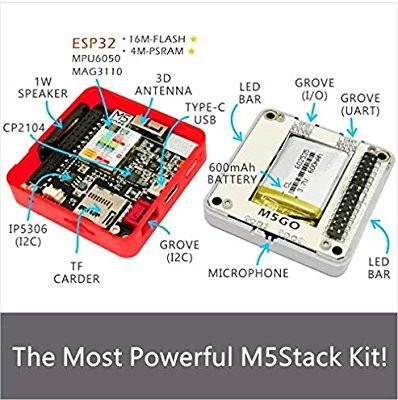 M5Stack NEW PSRAM 2.0! FIRE IoT Kit Dual Core ESP32 16M-FLash+4M-PSRAM ...