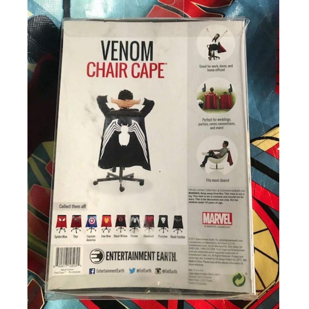 Marvel Comics Venom Chair Cape Collectible NIB $25 Cover, Hobbies ...