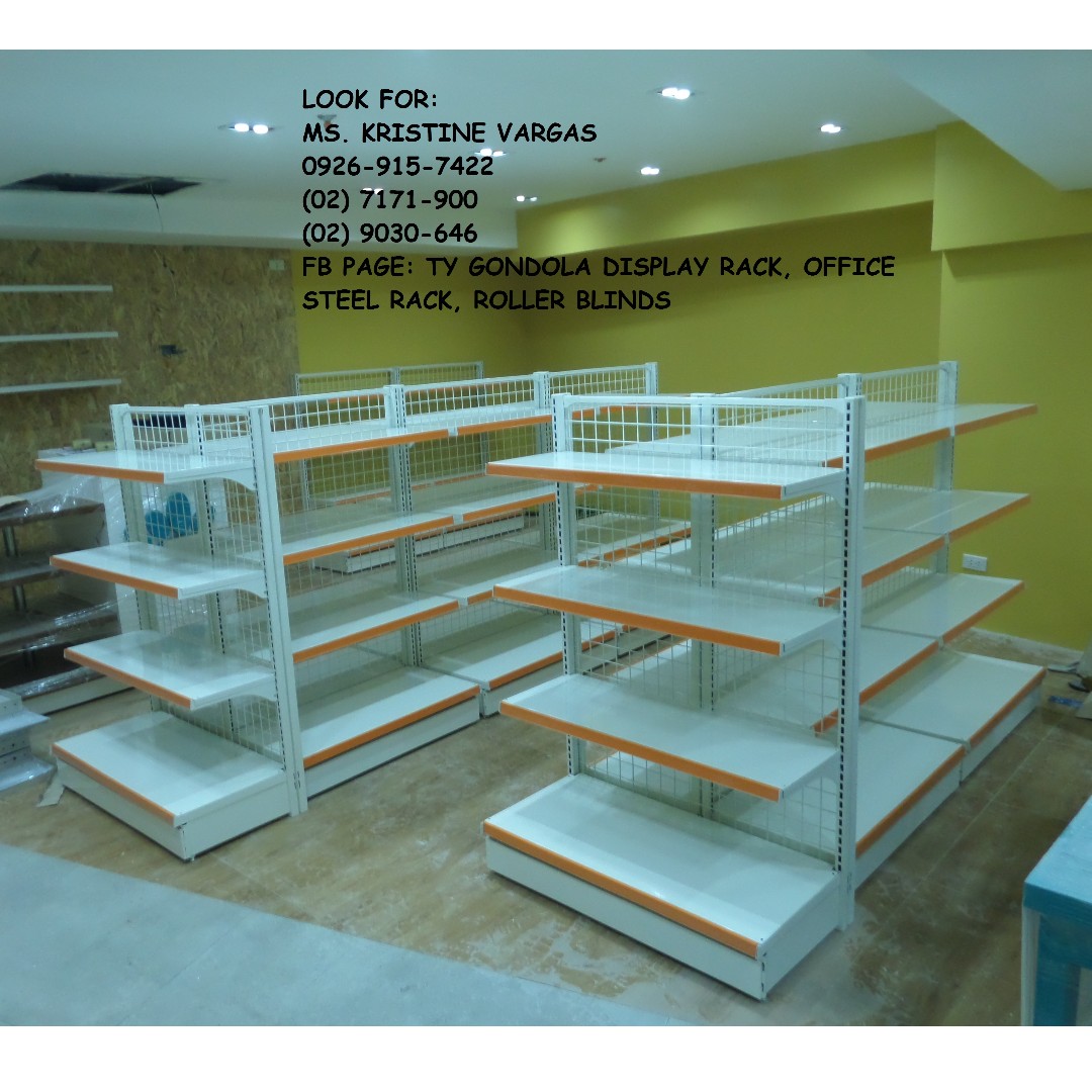 mesh type adjustable shelves gondola korean type display rack ...