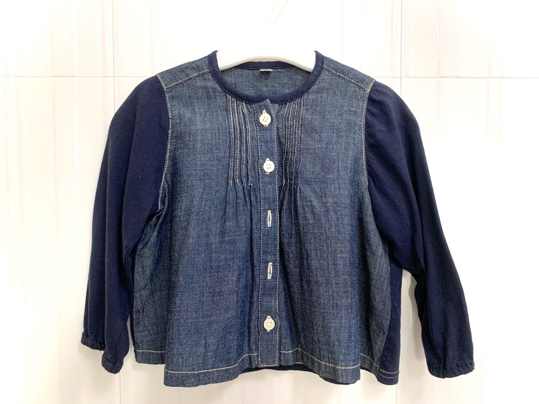 Muji girls top, Babies & Kids, Babies & Kids Fashion on Carousell