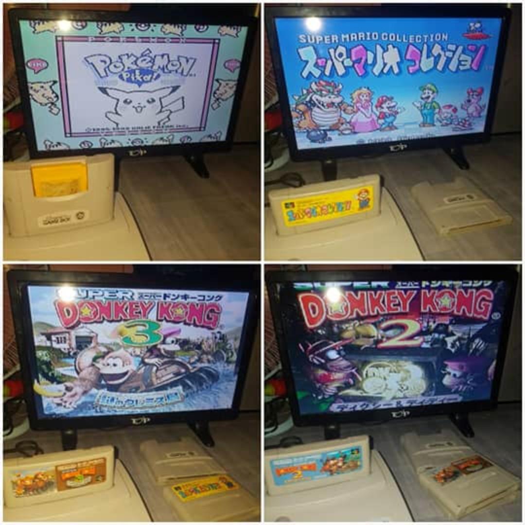 (Original) Super Famicom Jr. with 10 Cartridges (please read), Video ...