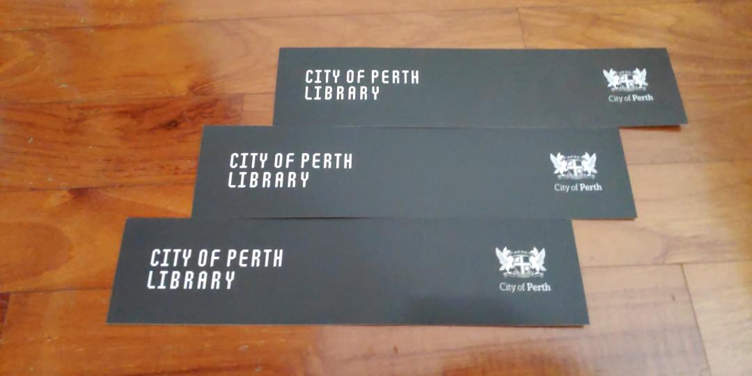 Perth Library Bookmarks, Hobbies & Toys, Stationery & Craft, Stationery ...