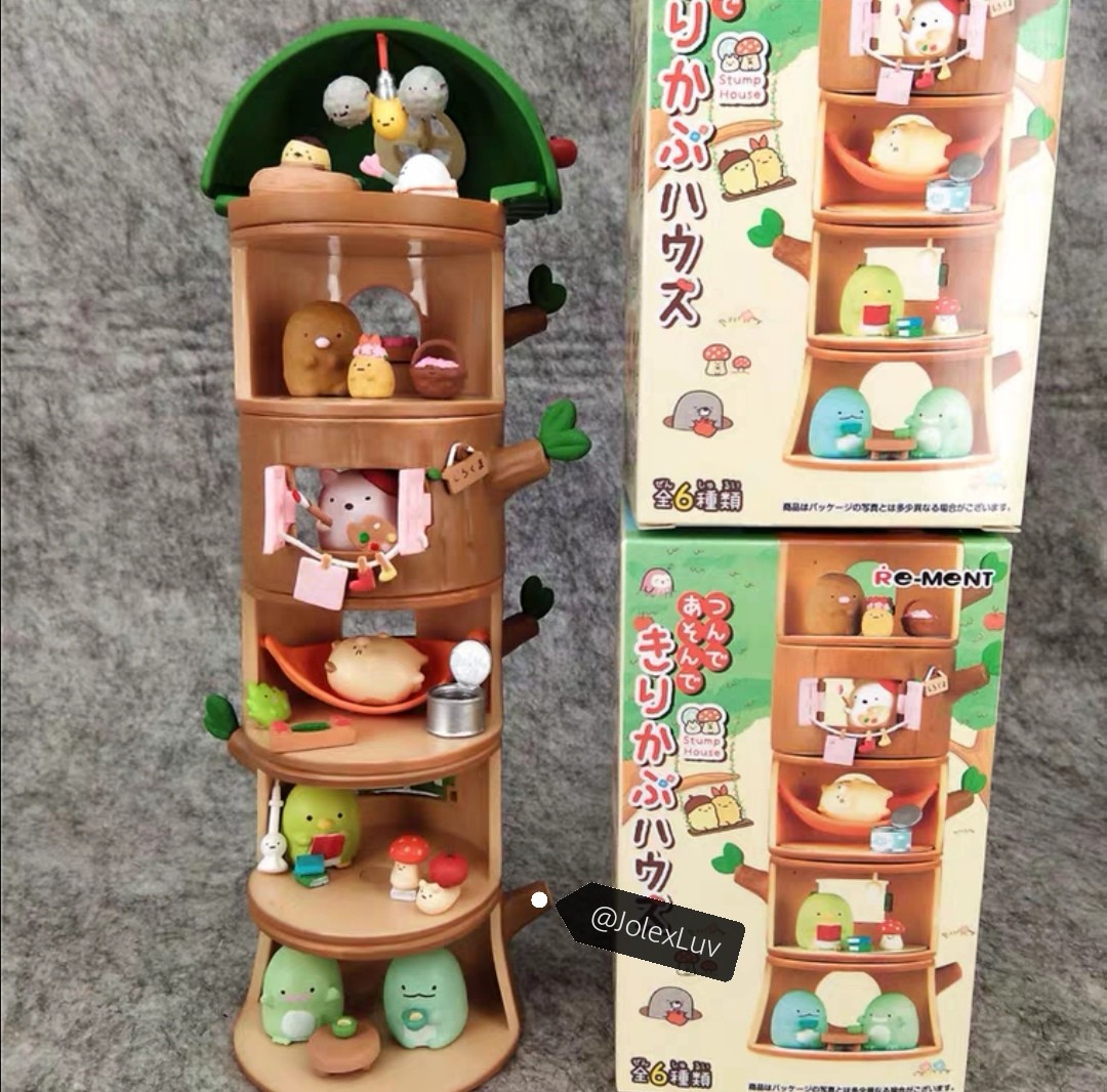 [PO] Japan Re-ment Sumikko Gurashi Tree Stump House Vacation Action ...