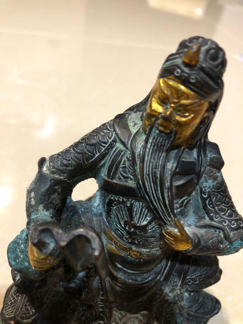 Rare Chinese Collectible Antique Kwan Kong / Patung Cina Antik Solid ...