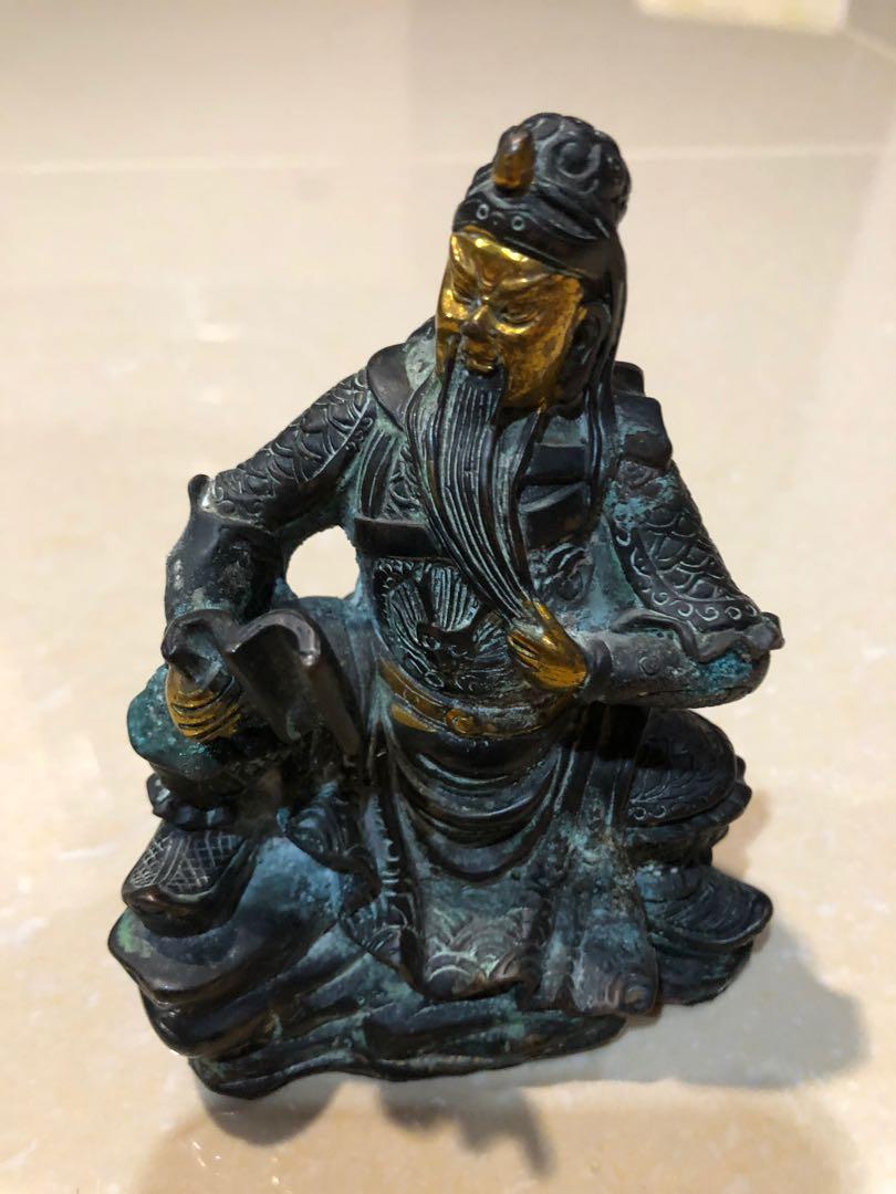 Rare Chinese Collectible Antique Kwan Kong / Patung Cina Antik Solid ...
