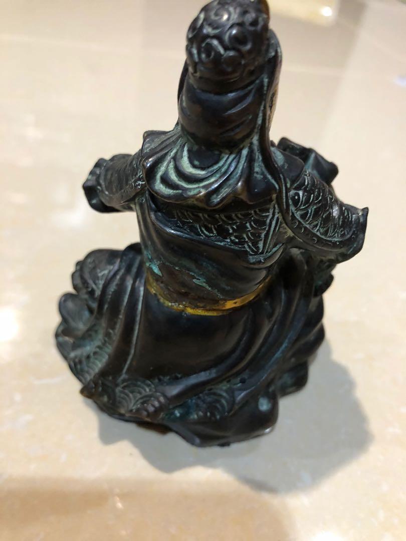 Rare Chinese Collectible Antique Kwan Kong / Patung Cina Antik Solid ...