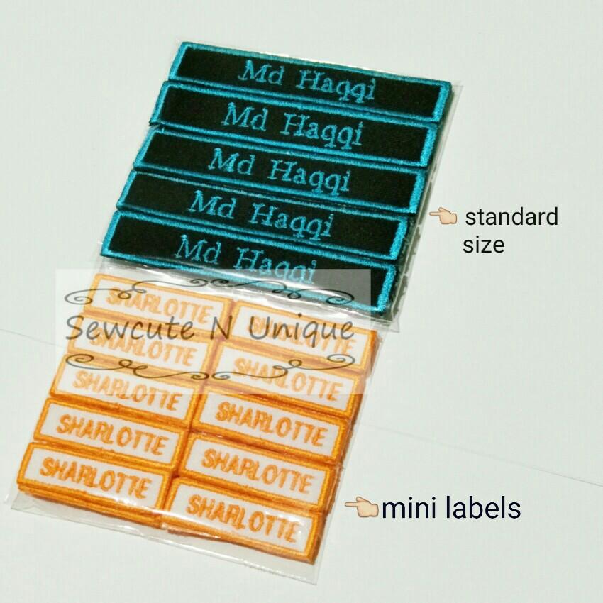 School uniform embroidered nametags, Hobbies & Toys, Stationery & Craft ...