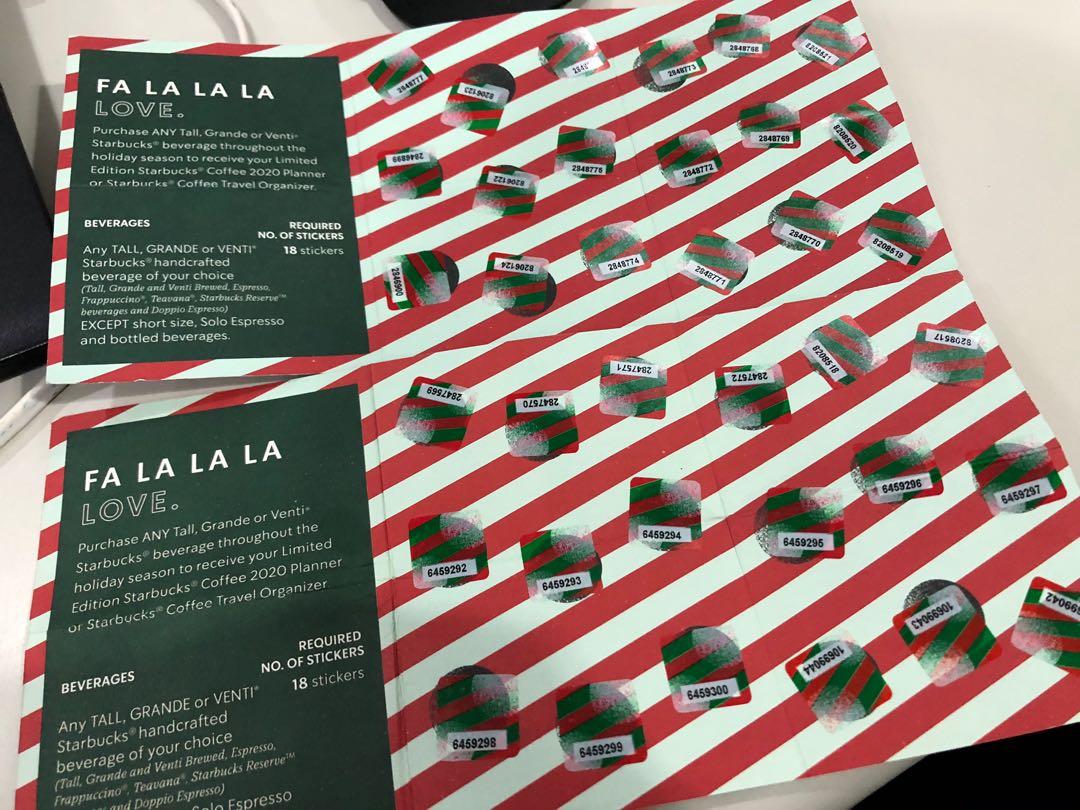 Starbucks Sticker Card for Planner 2020 on Carousell