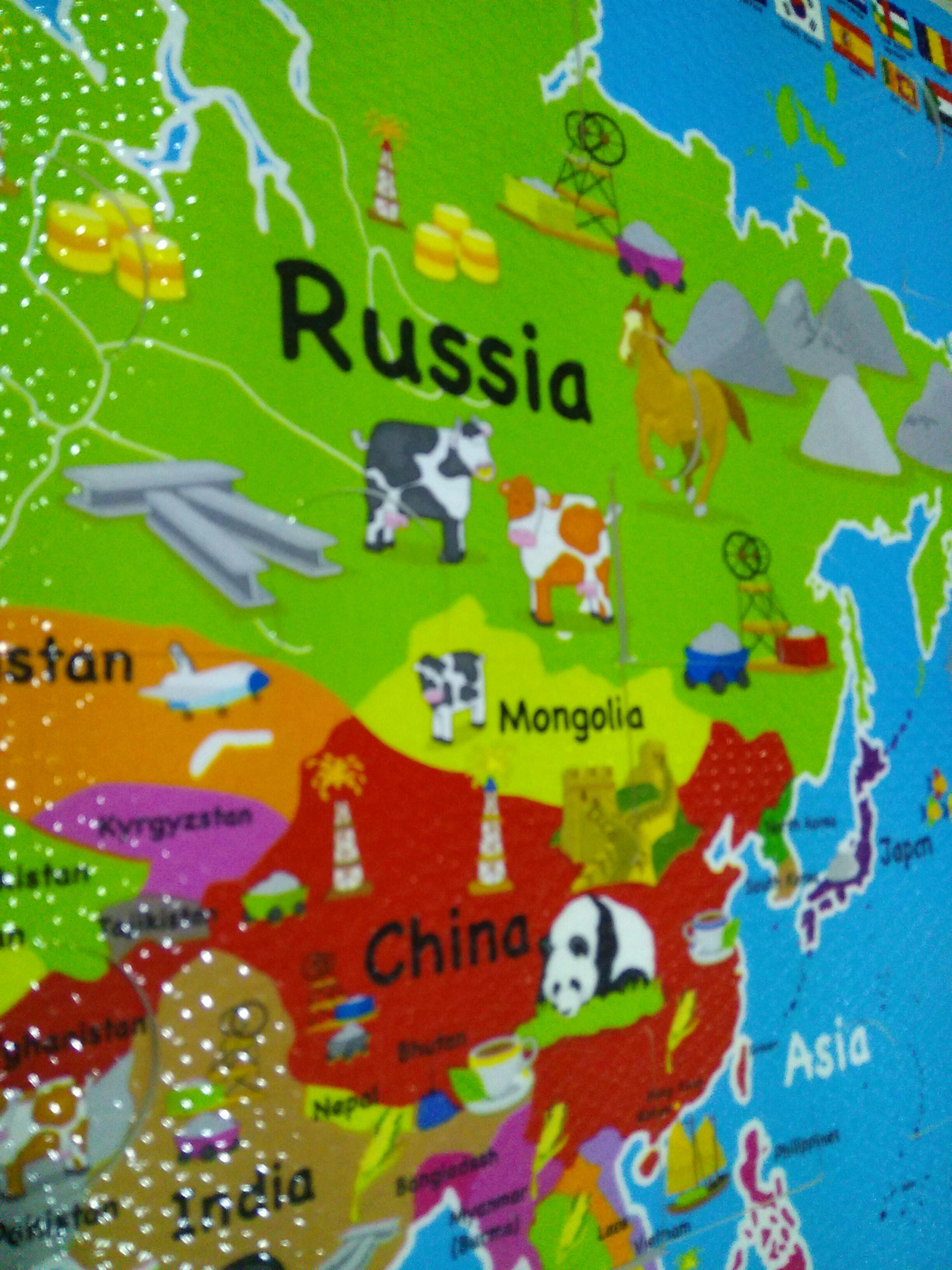 Foam Matt World Map Puzzle, Hobbies & Toys, Toys & Games on Carousell
