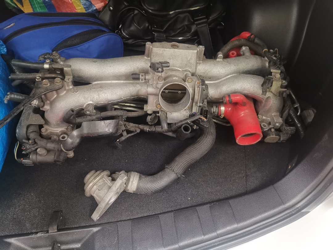 WRX intake manifold with TGV delete, full hoses clips, Car Accessories ...