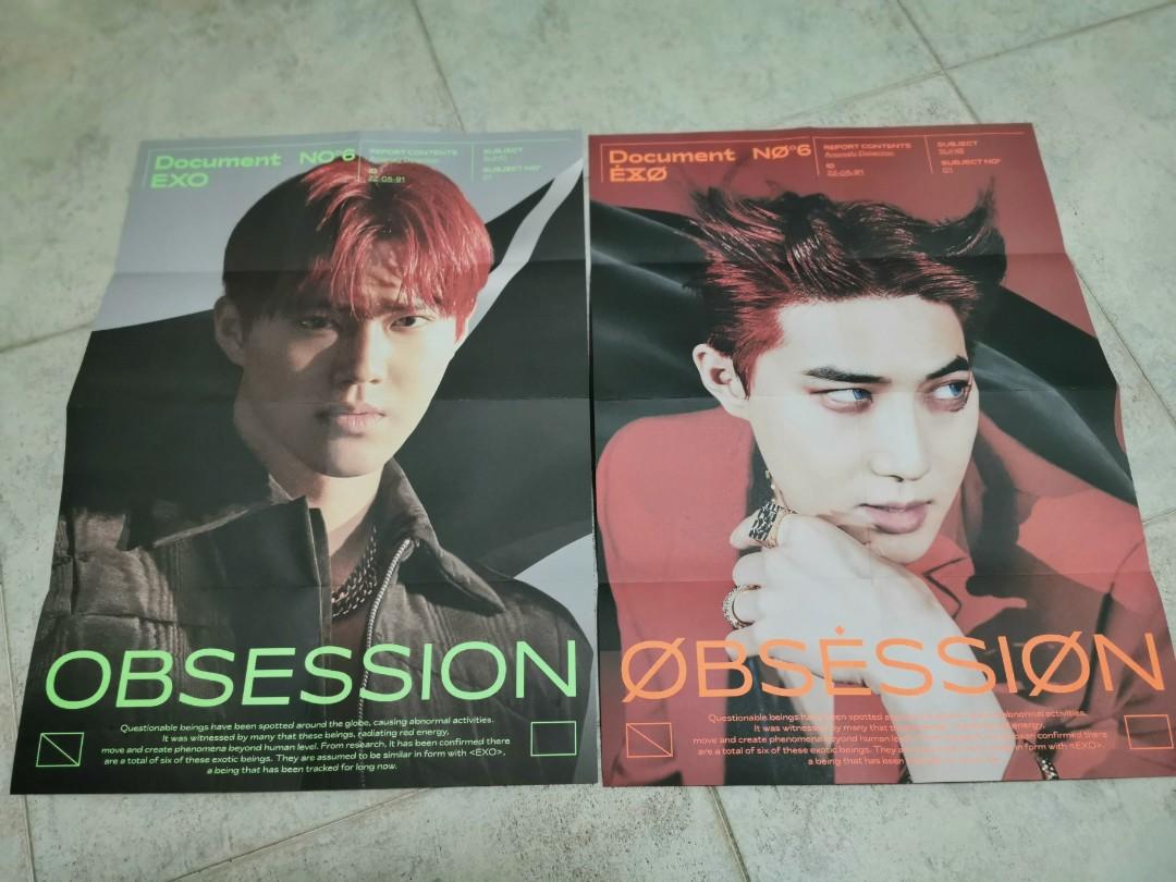 EXO Suho Obsession folded poster on Carousell