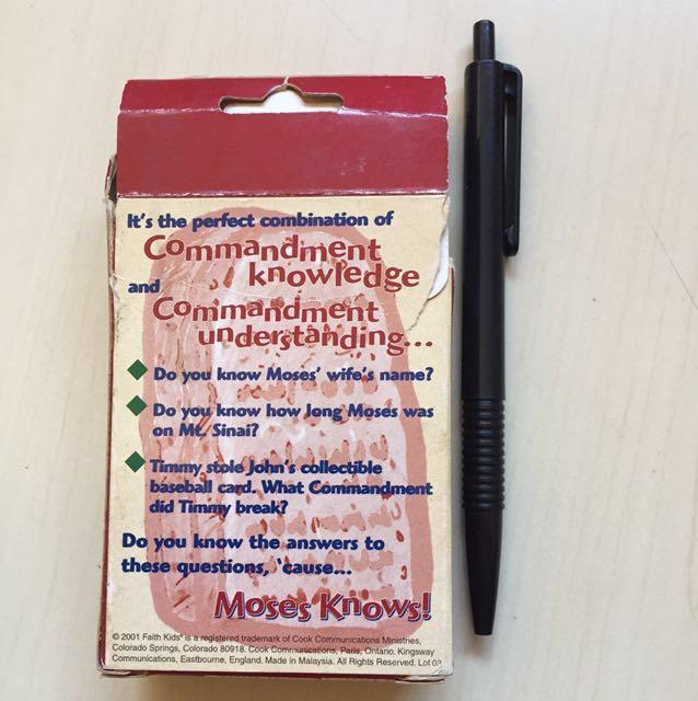 10 Commandments Card Game, Hobbies & Toys, Toys & Games on Carousell