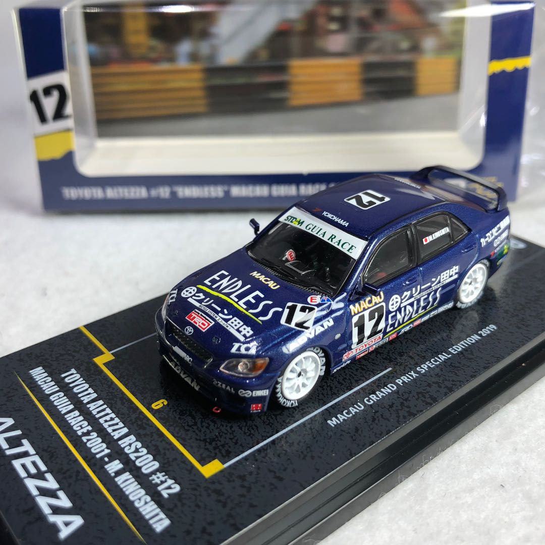 1/64 INNO Toyota ALTEZZA RS200 Endless Macau 2001, 興趣及遊戲, 收藏品及紀念品, 明星周邊 ...
