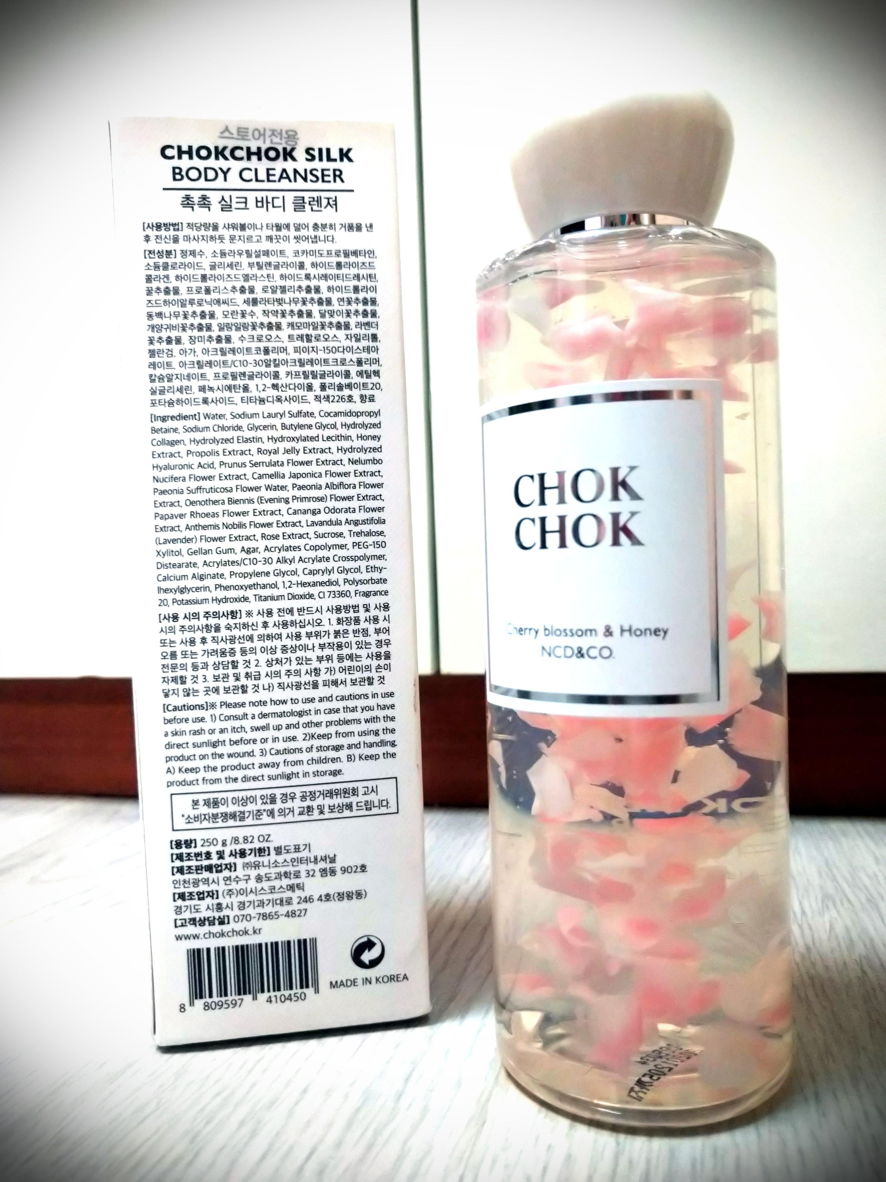 全新 CHOKCHOK silk body cleanser Cherry Blossom & Honey, 美容＆化妝品, 沐浴＆身體護理 ...