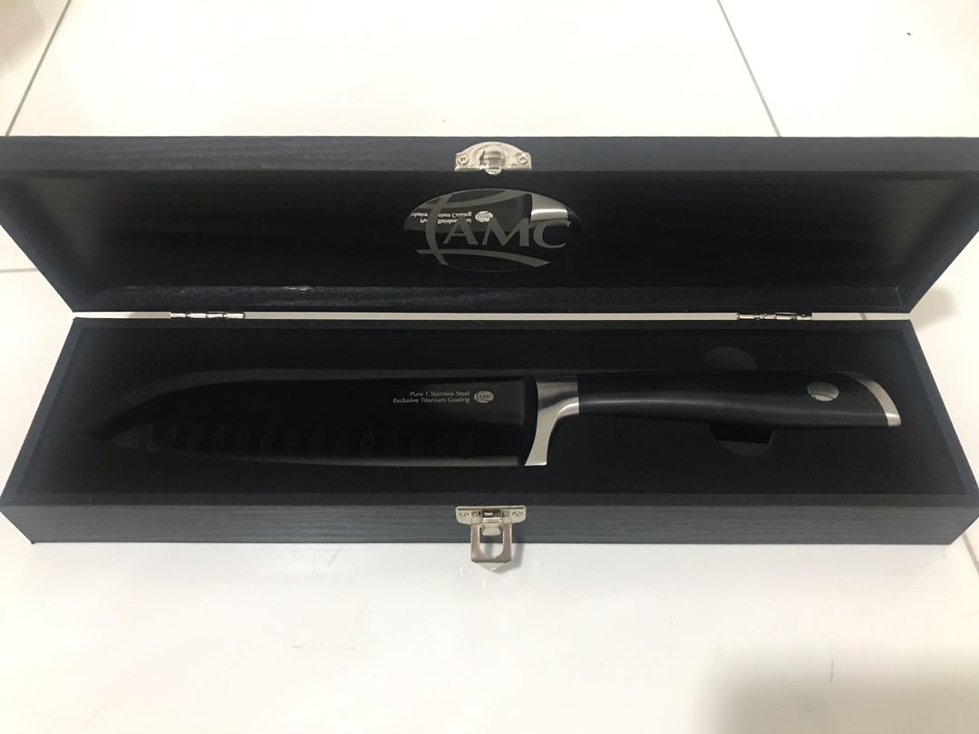 AMC Knife Titanium coated stainless steel , Hobbies & Toys, Stationery ...