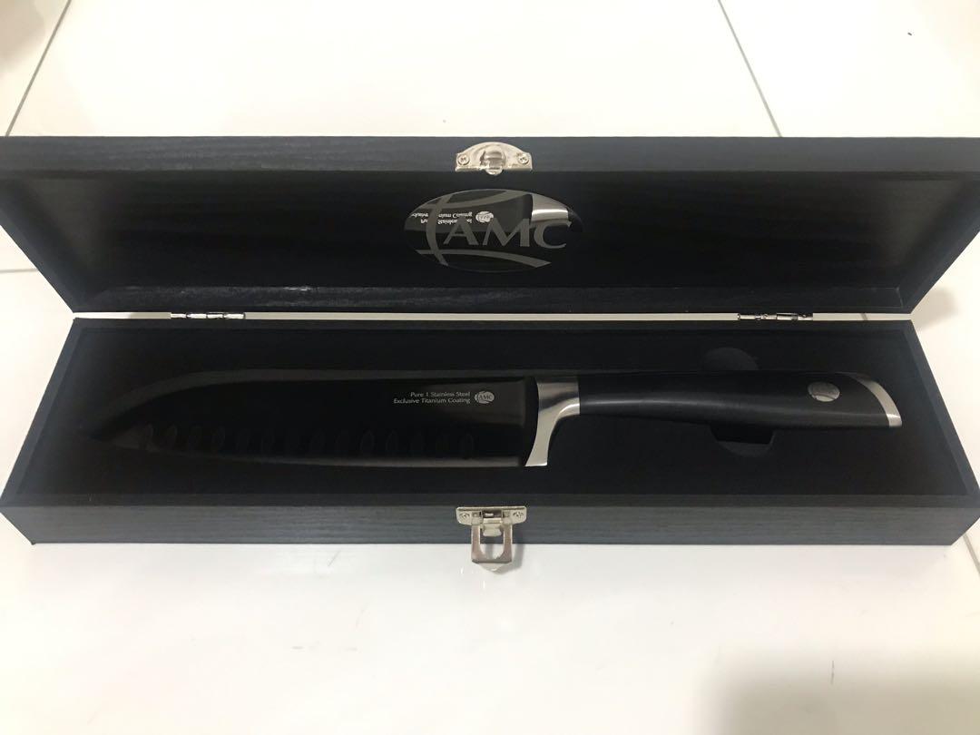 AMC Knife Titanium coated stainless steel , Hobbies & Toys, Stationery ...