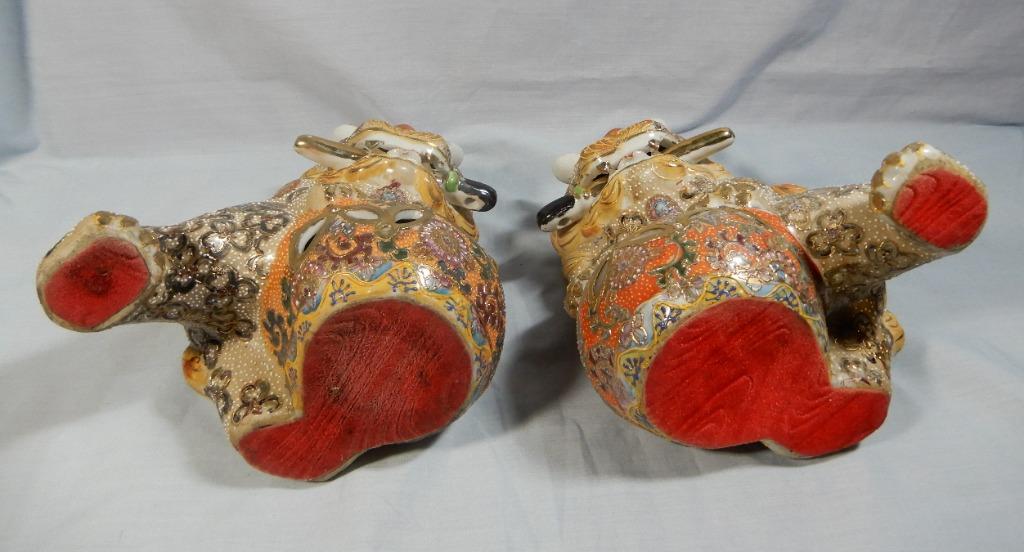 Antique porcelain Japanese Shi Shi foo dogs pair circa mid 1900s ...