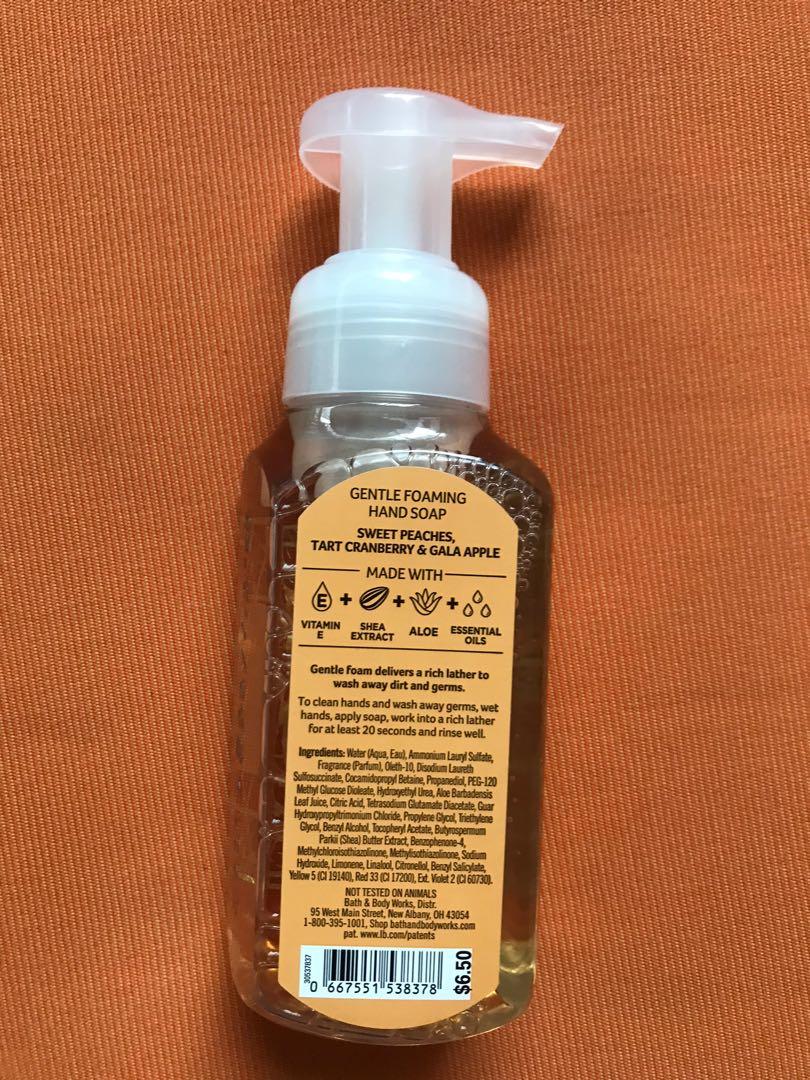 Bath And Body Works Cranberry Peach Gentle Foaming Hand Soap 259 Ml