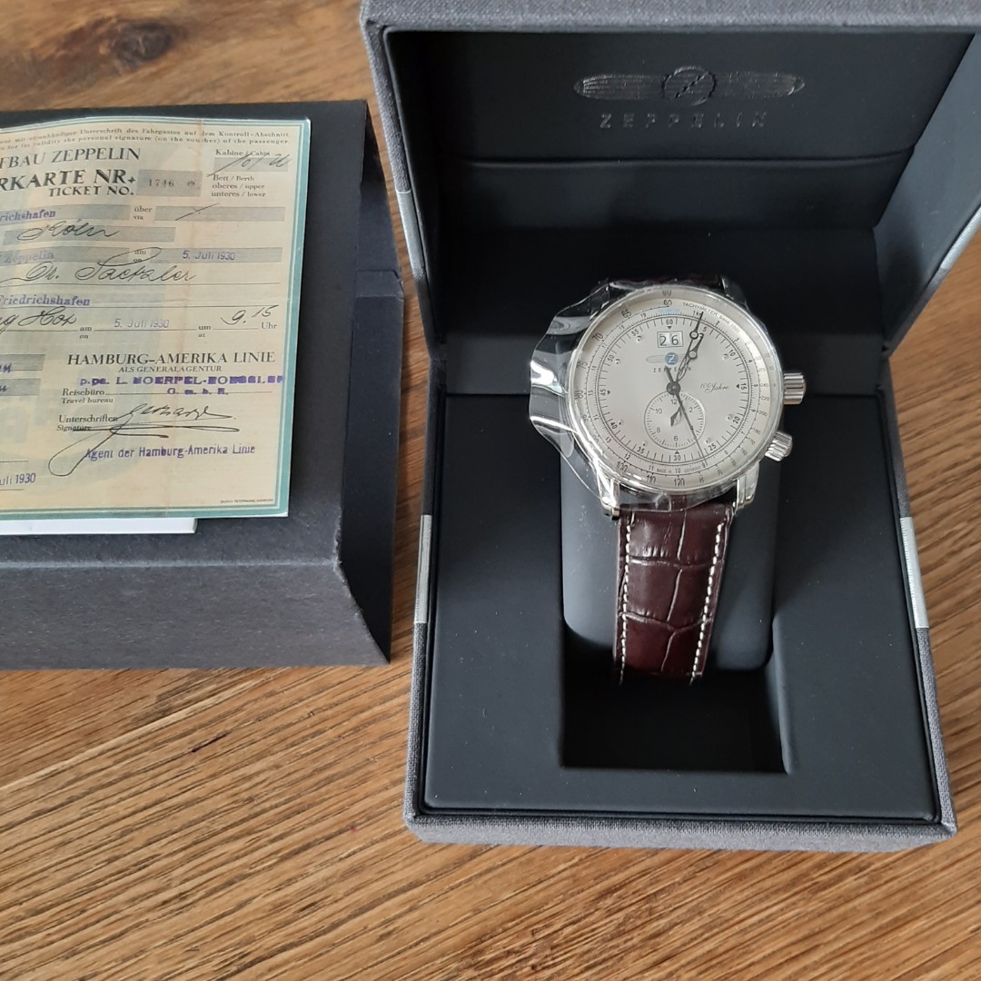 BNIB Zeppelin Dual Time Big Date 100 Years Special Edition, Mobile ...