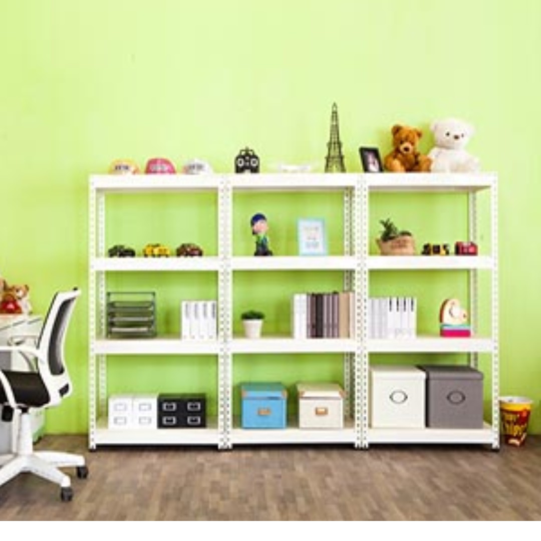 Boltless powder coated steel shelves korean brand heavy duty office ...