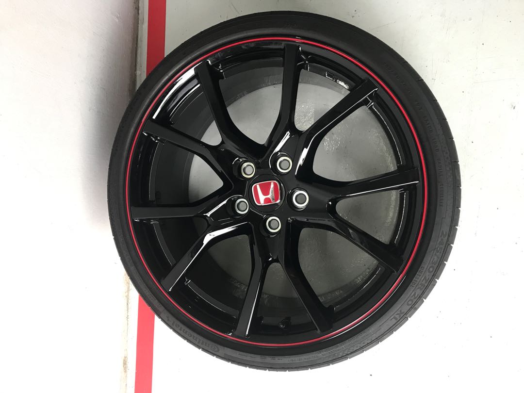 Civic Type R FK8 Rims, Car Accessories, Tyres & Rims on Carousell
