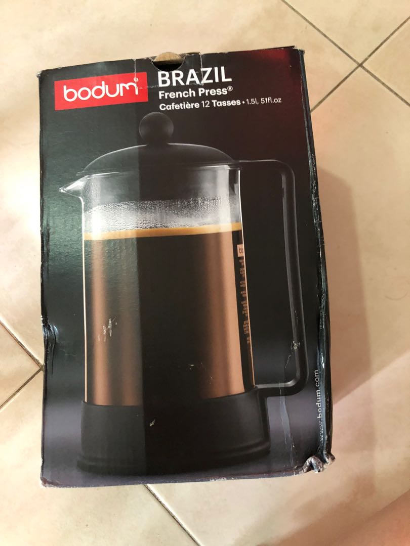 Coffee Maker Bodum Brazil French Press 12 tasses, TV & Home Appliances ...