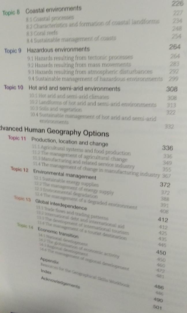Geography A level textbook, Hobbies & Toys, Books & Magazines ...