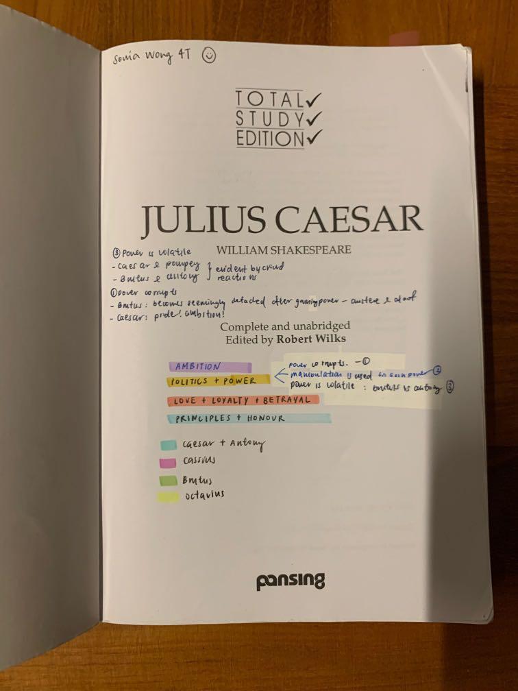 Julius Caesar Shakespeare Book + Cliff/York Notes, Hobbies & Toys ...