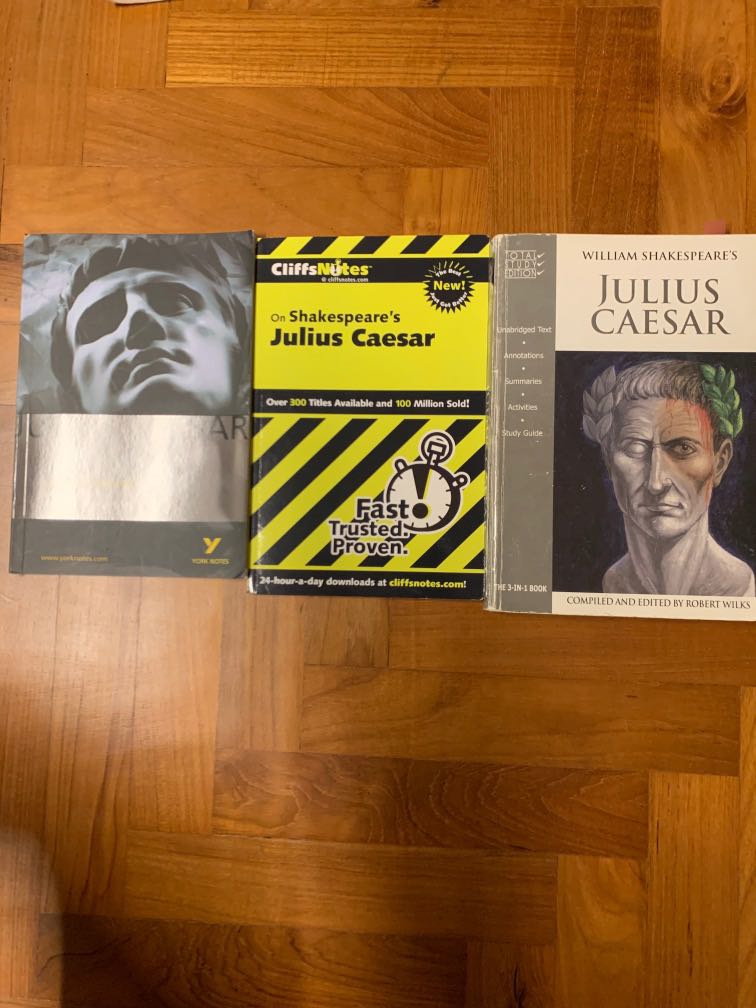 Julius Caesar Shakespeare Book + Cliff/York Notes, Hobbies & Toys ...