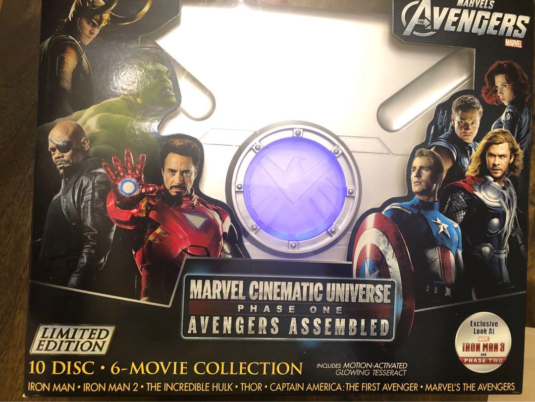 Limited Edition Marvel Cinematic Universe Phase One Blu Ray Box Set, TV ...