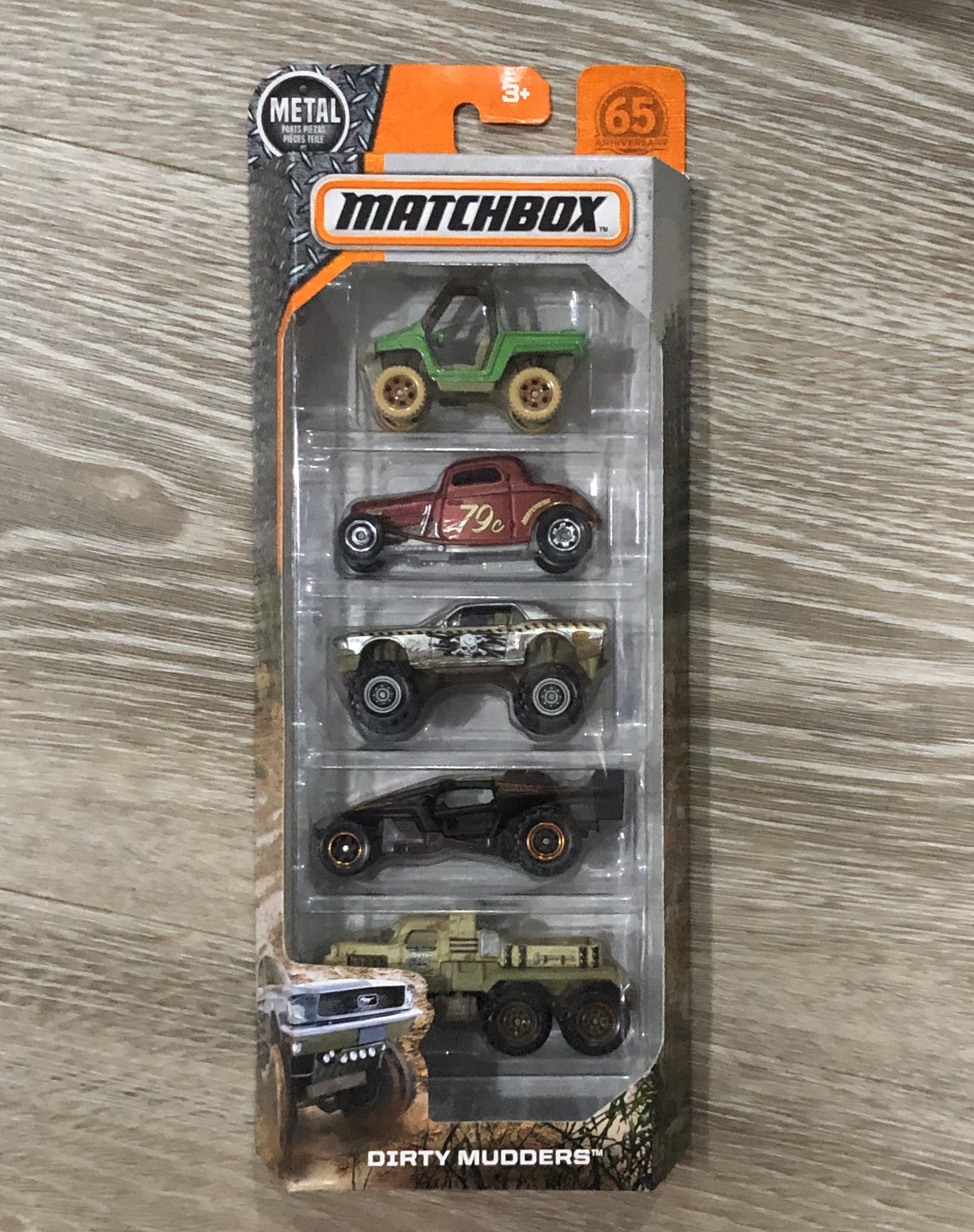 Matchbox 65th Anniversary 5 Packs Dirty Mudders, Hobbies & Toys, Toys & Games on Carousell