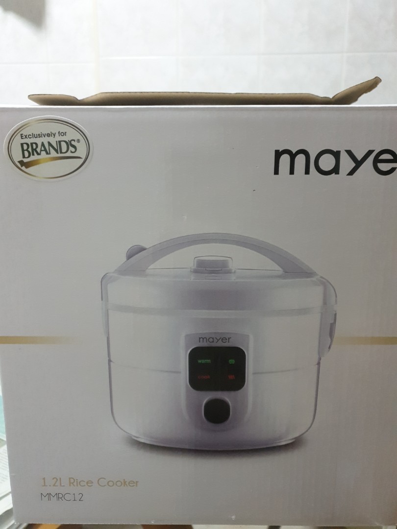 Mayer Rice Cooker 1.2Litres, TV & Home Appliances, Kitchen Appliances ...