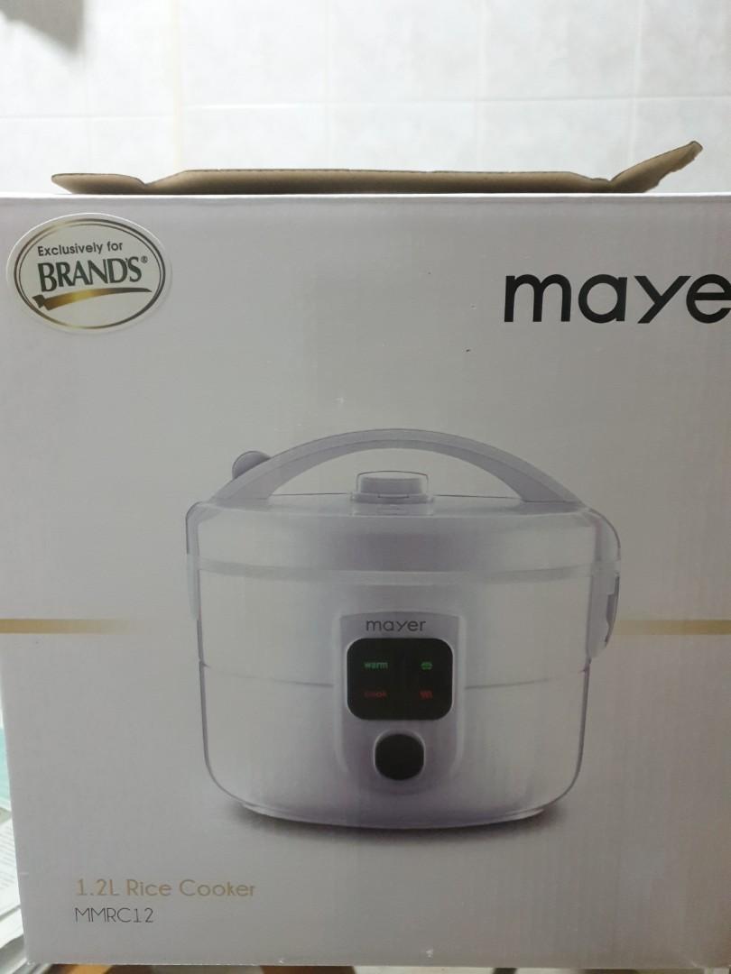 Mayer Rice Cooker 1.2Litres, TV & Home Appliances, Kitchen Appliances ...
