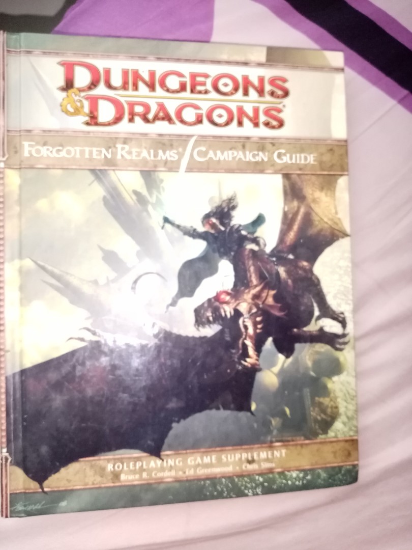 Dungeons & Dragons Forgotten Realms Campaign Guide MINT, Hobbies & Toys ...
