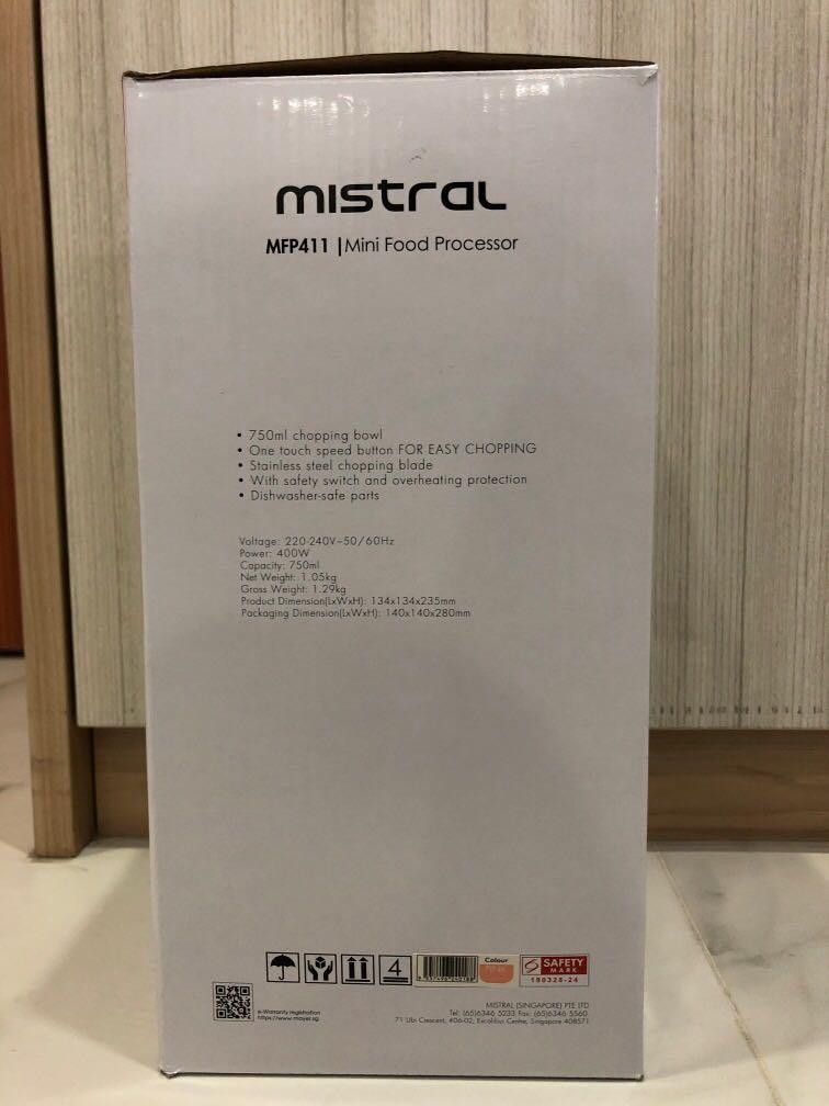 Mistral Mini Food Processor (MFP411), TV & Home Appliances, Kitchen ...