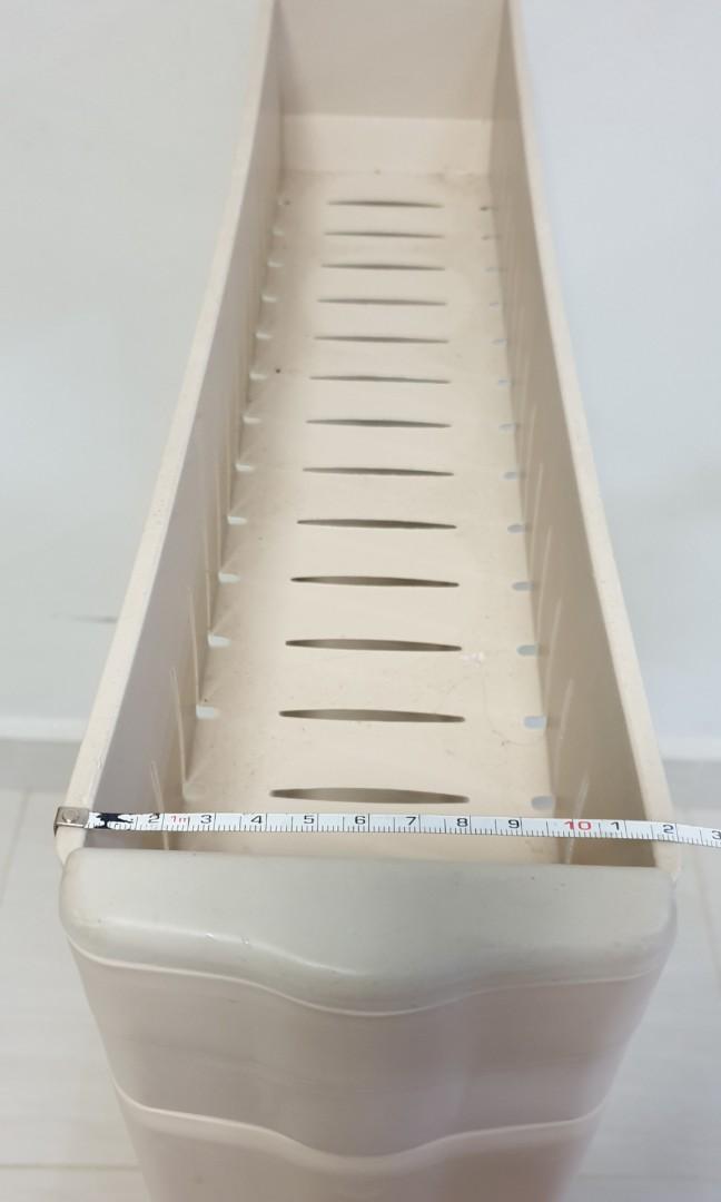 Movable slim 3-tier rack, Furniture & Home Living, Furniture, Shelves ...