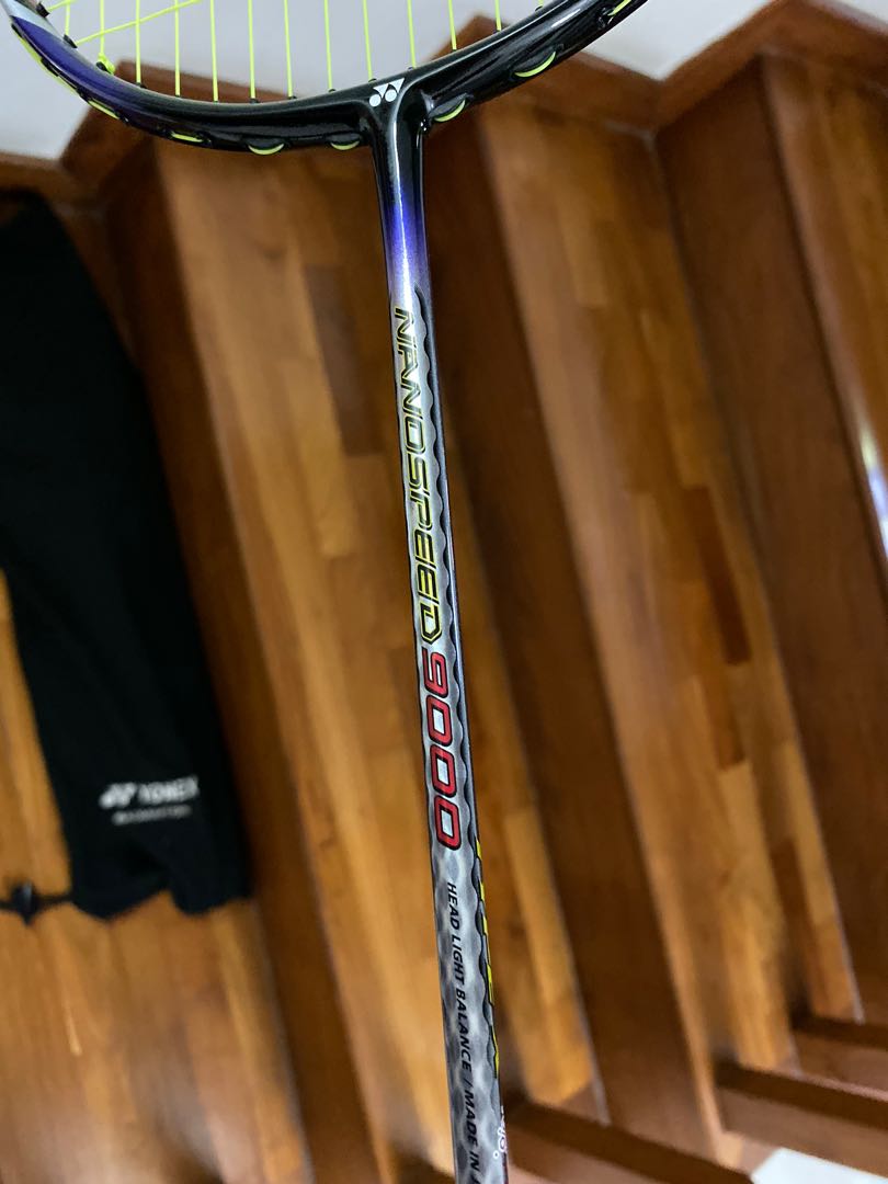 Nanospeed 9000 yonex, Sports Equipment, Sports & Games, Racket & Ball ...
