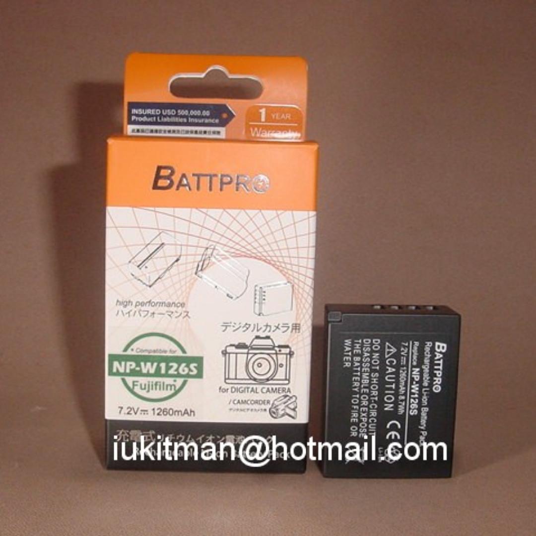 上到行驗證！NP-W126s NPW126電池合Fujifilm X Half, X-M5, X-T50, X-T30 II,X-A7,X-A20,X-Pro3,X100F,X100V ...