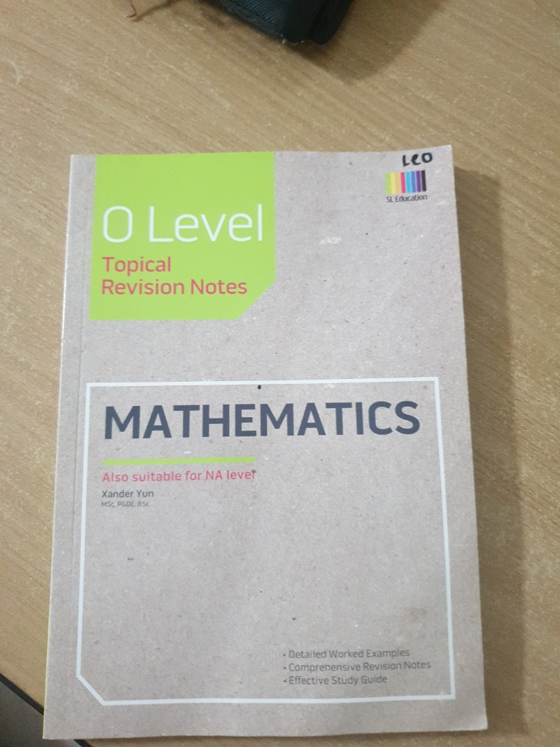 O Level Topical Revision Notes Emath, Hobbies & Toys, Books & Magazines ...