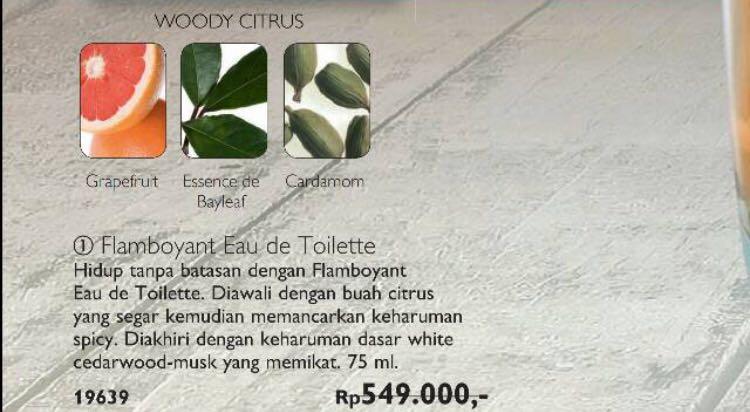 Parfum Flamboyant Oriflame, Kesehatan & Kecantikan, Parfum, Kuku ...