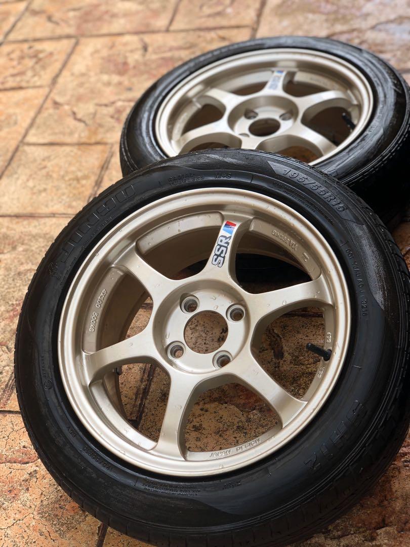 Sport Rim SSR Type C Light Gold 15 pcd100, Auto Accessories on Carousell