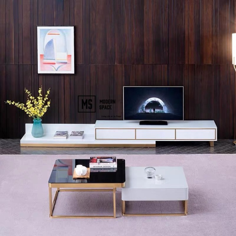 STUDIO Minimalist TV Console / TVC27, Furniture & Home Living ...
