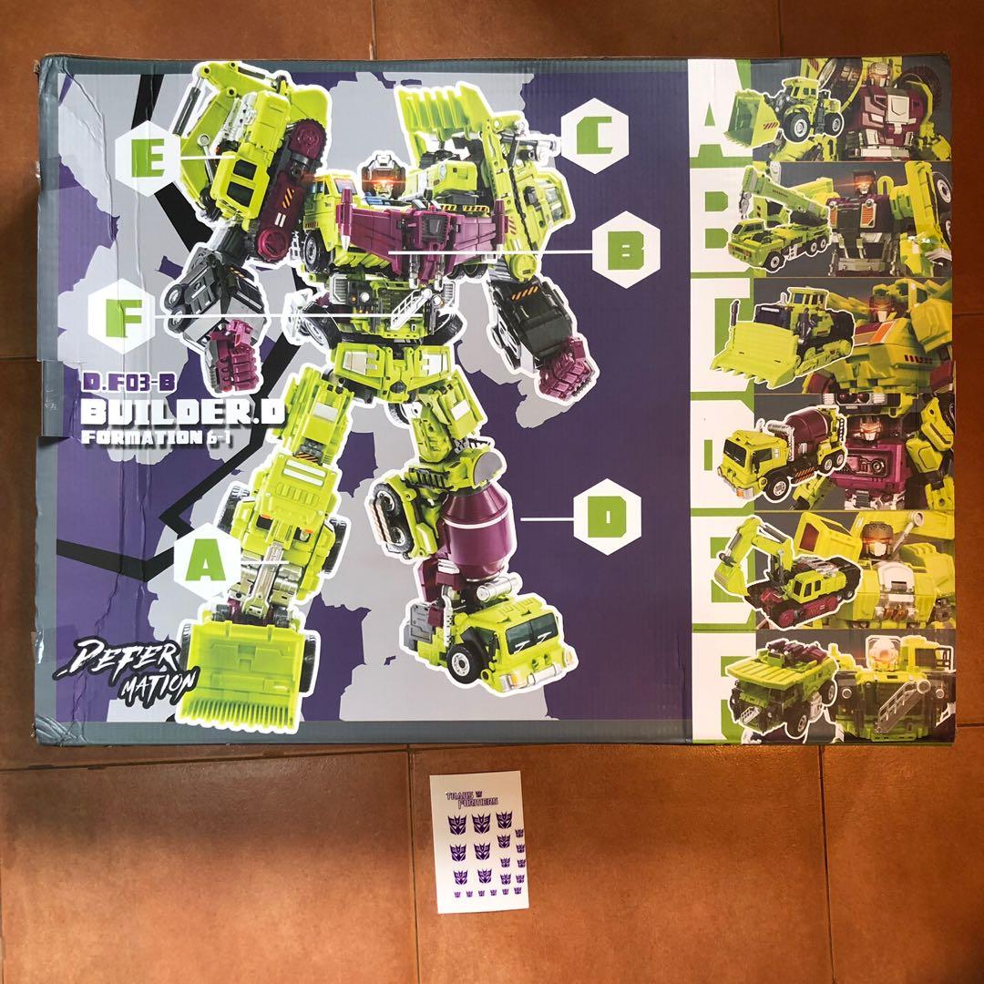 Transformers Jinbao Jin Bao - Upsized Gravity Builder Devastator ...