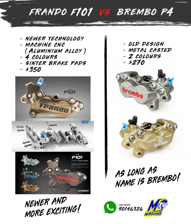 Yamaha Aerox Brake upgrade Brembo Frando, Motorcycles, Motorcycle ...
