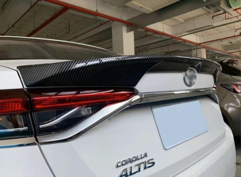 2019 Toyota Corolla Altis Carbon Fiber Look Rear Bonnet Spoiler, Auto ...