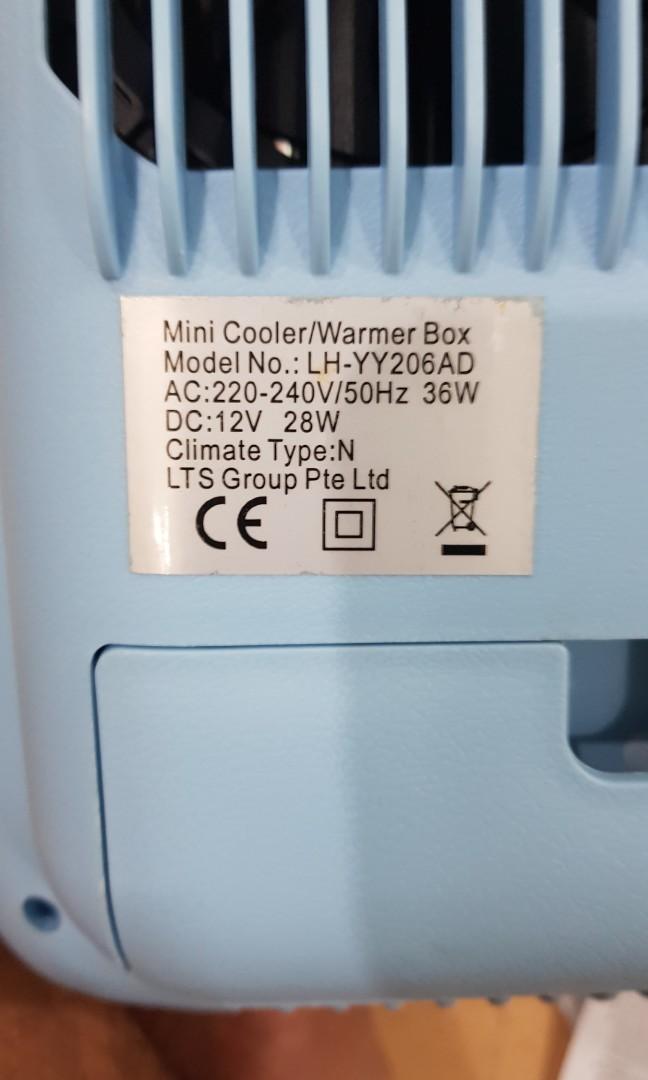 6 liters mini fridge (light blue), TV & Home Appliances, Kitchen ...