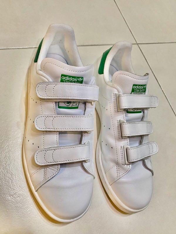 Adidas Originals Stan Smith CF Velcro, Men's Fashion, Footwear ...