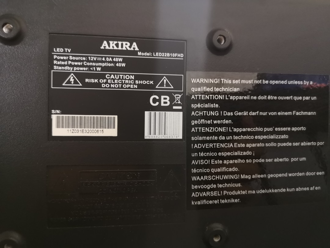 Akira 22Inch LED TV, TV & Home Appliances, TV & Entertainment, TV on ...